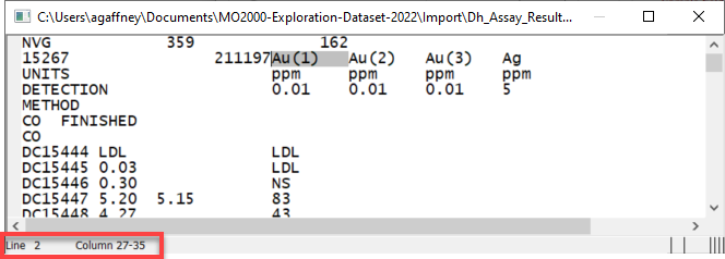 Merging Lab Data Into An Assay File Micromine Origin And Beyond