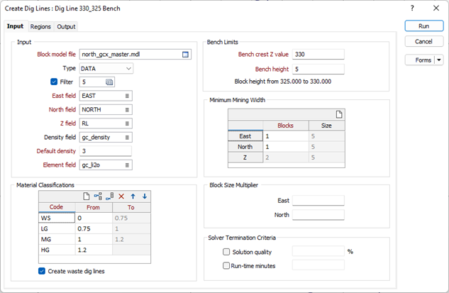 Create Dig Lines Bulk Mining Grade Control And Dig Line Reporting