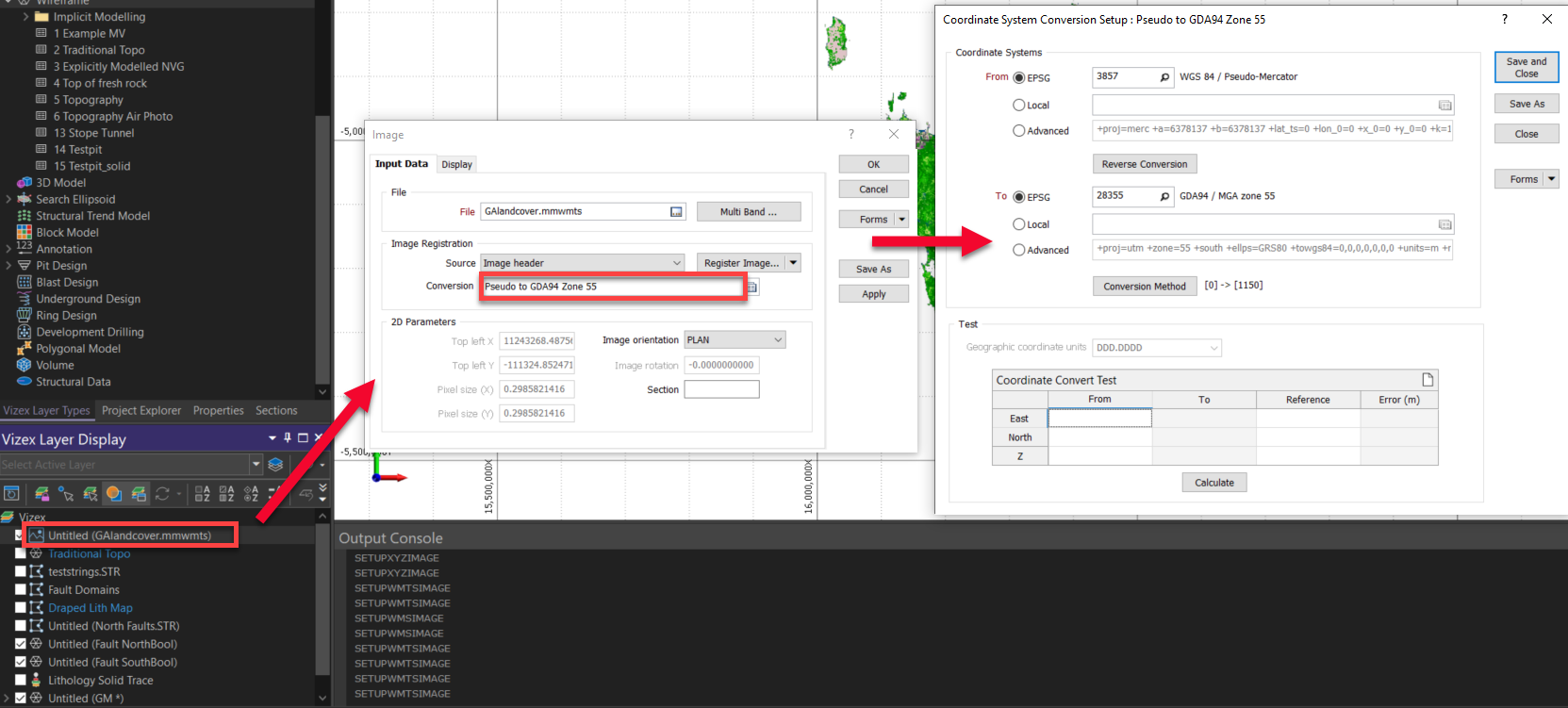 Displaying Wms Wmts And Xyz Tile Service Images In Vizex Micromine Origin And Beyond