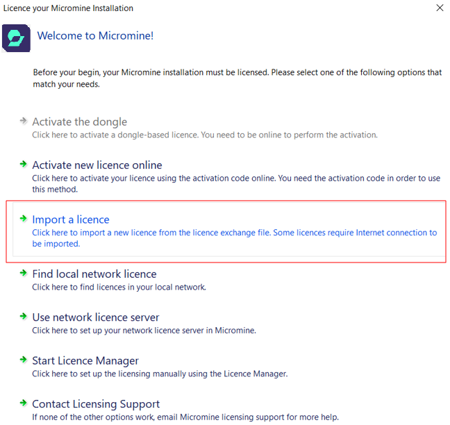 How to transfer a local licence (node-lock) – Micromine Origin and Beyond