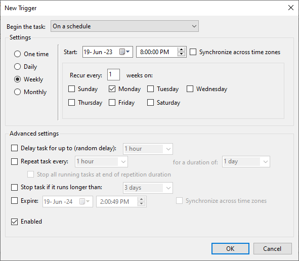 Using Windows Task Scheduler for Automating Micromine – Origin & Beyond Quick Articles