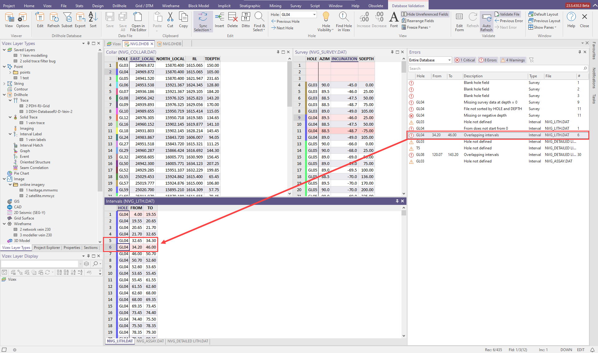 Drillhole Validation – Micromine Origin and Beyond
