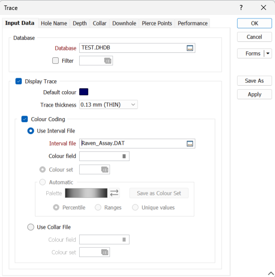 Linking A Core Image To Well Path Sampling Intervals Micromine Origin And Beyond