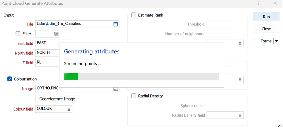 Populate a point cloud with colors from an Image – Origin & Beyond Quick Articles
