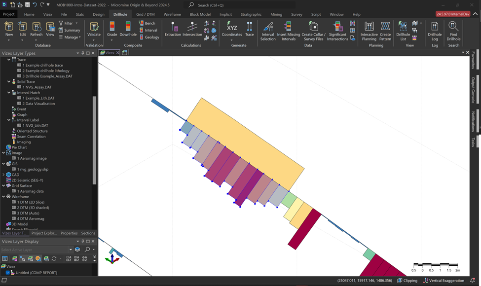 Create Dynamic Composites On Vizex Micromine Origin And Beyond