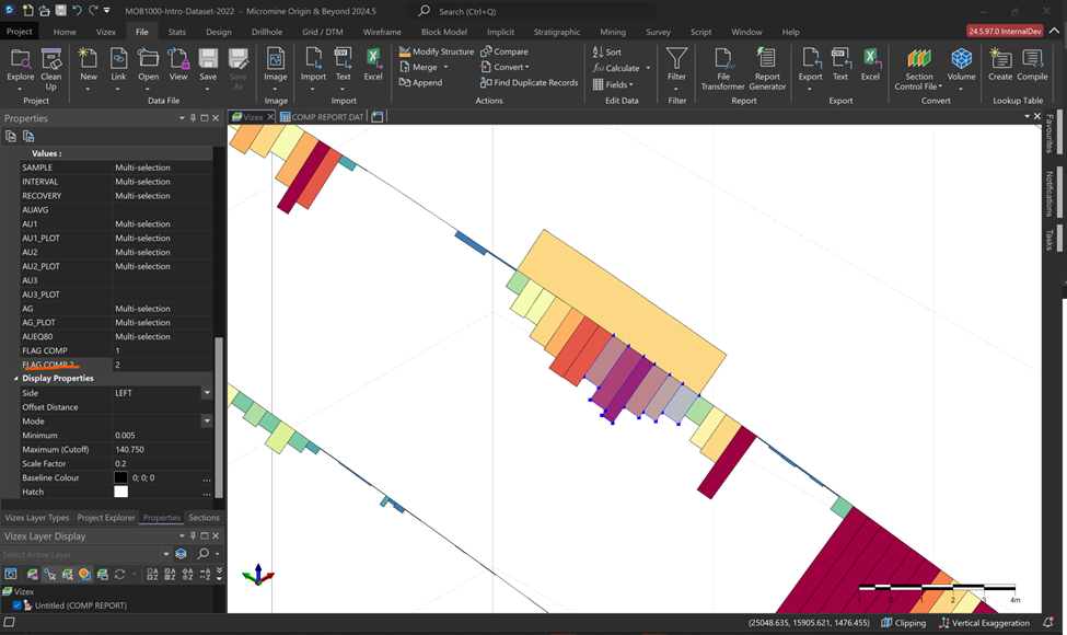 Create Dynamic Composites On Vizex Micromine Origin And Beyond
