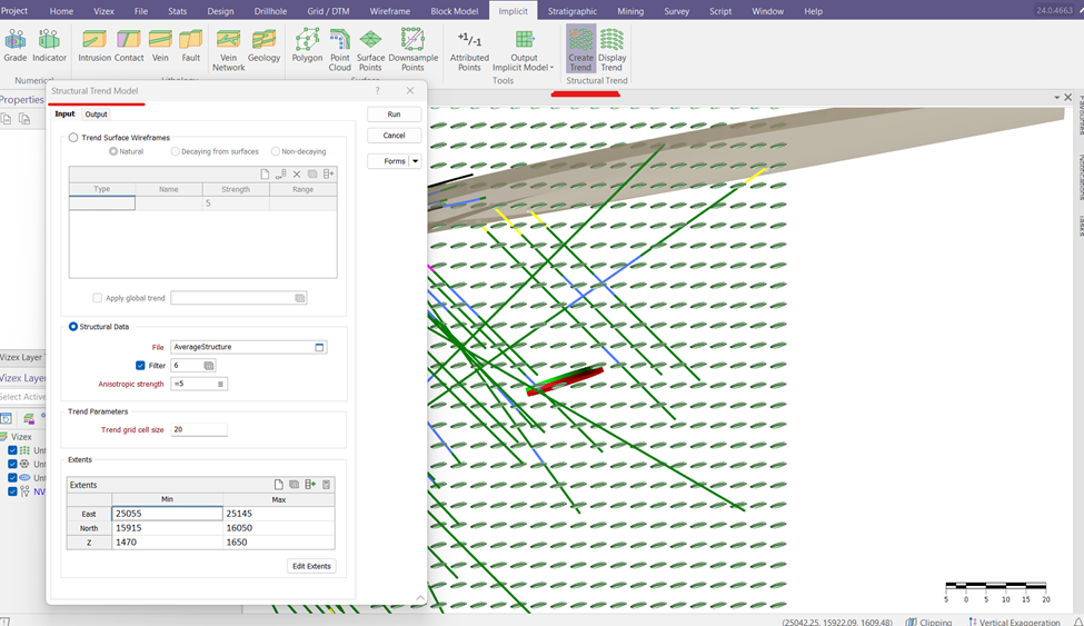 How To Create Structural Trends From Mean Structural Data Micromine