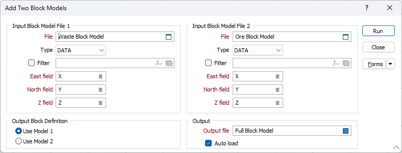 How To Combine Block Models In A Single File Micromine Origin And Beyond 8701