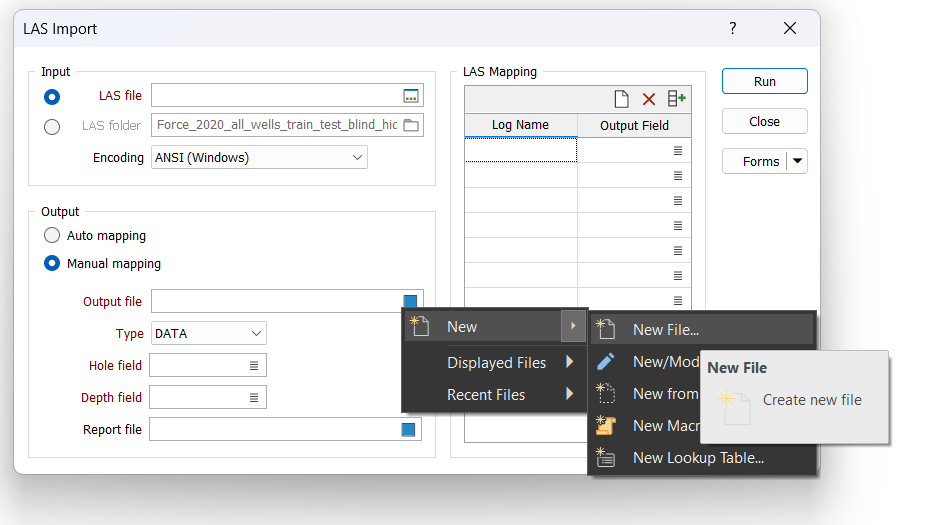 Importing And Configuring Las Data Micromine Origin And Beyond