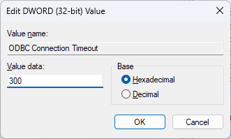 ODBC Connection Timeout. – Micromine Origin and Beyond