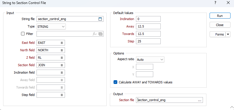 How to create a section control file from strings for plotting in Micromine – Micromine Origin ...