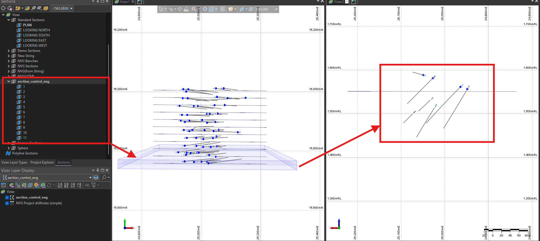 How to create a section control file from strings for plotting in Micromine – Micromine Origin ...