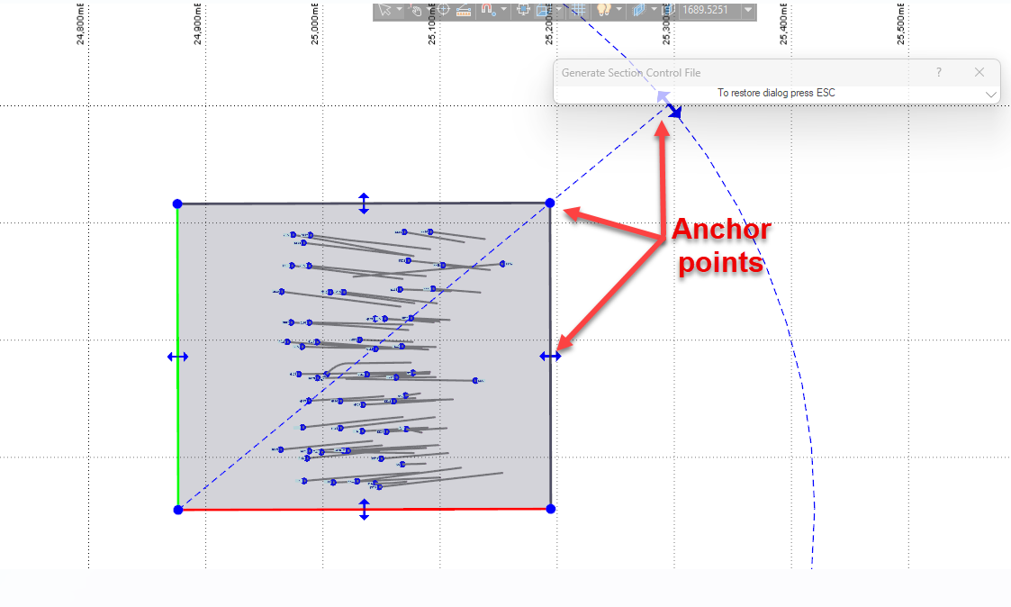 Section Control File From Drillhole Database Micromine Origin And Beyond