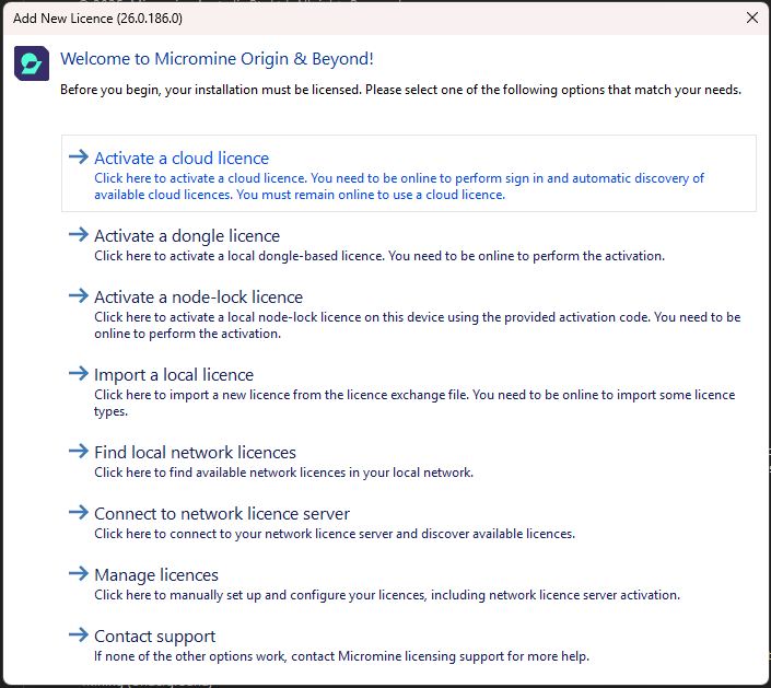 Activating a Cloud Licence – Origin & Beyond Quick Articles